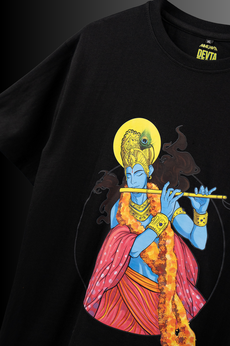 Krishna Tshirt: Divine apparel for spiritual devotees - Anime Devta
