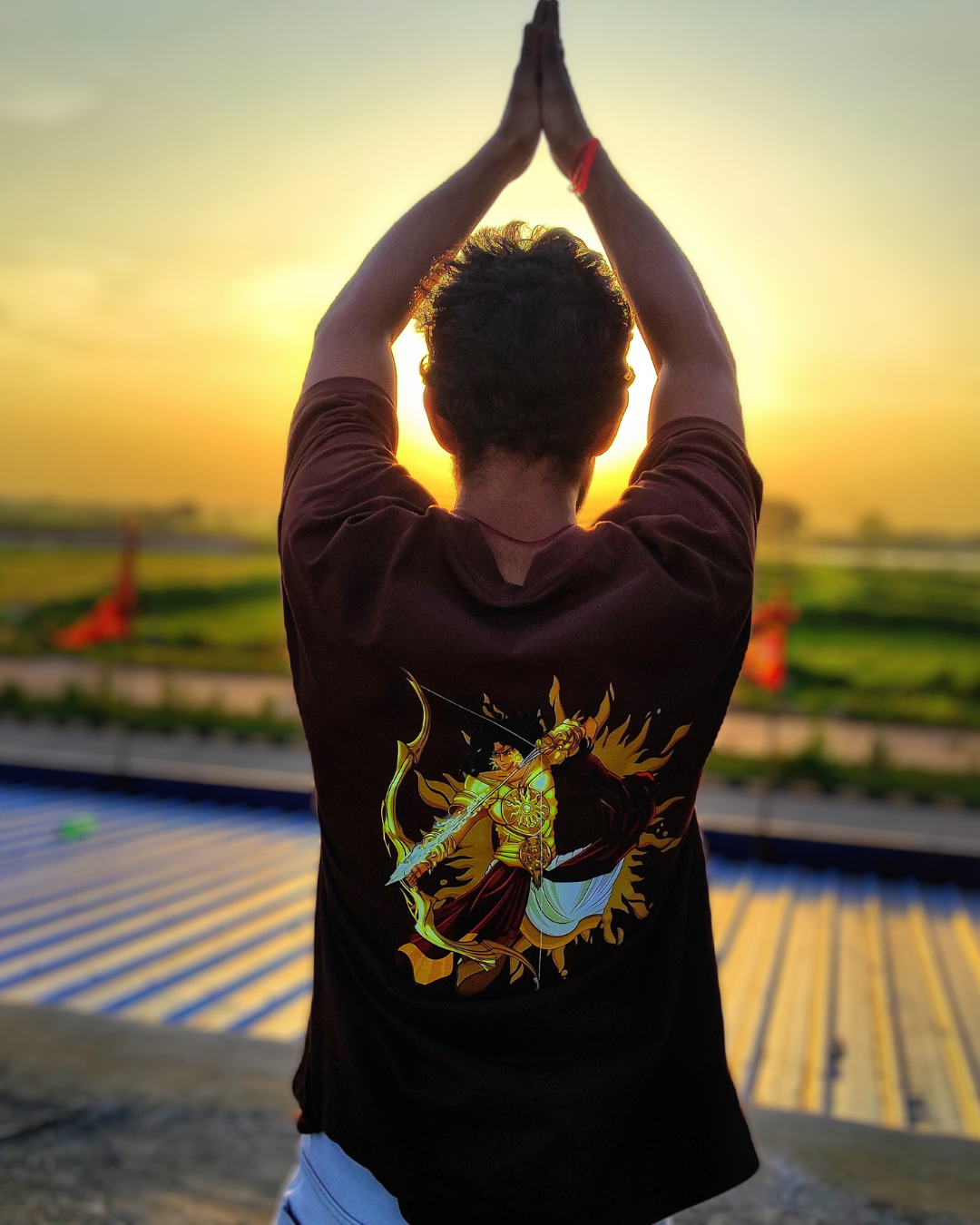 Premium Suryaputra Karna Oversized Tshirt - Hindu T Shirts