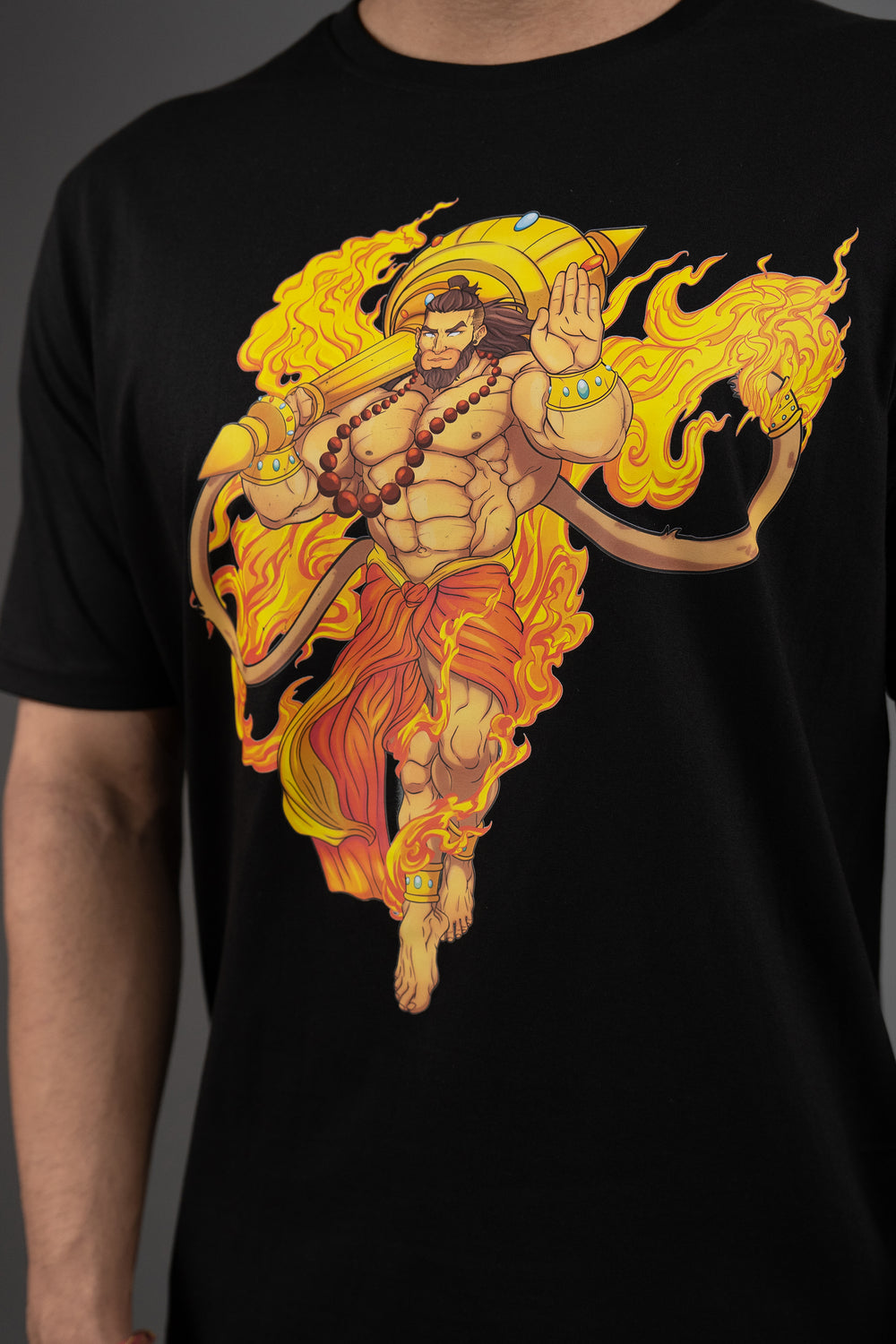Hanuman T Shirt - Hanuman Ji Regular Tshirt (Front Print)