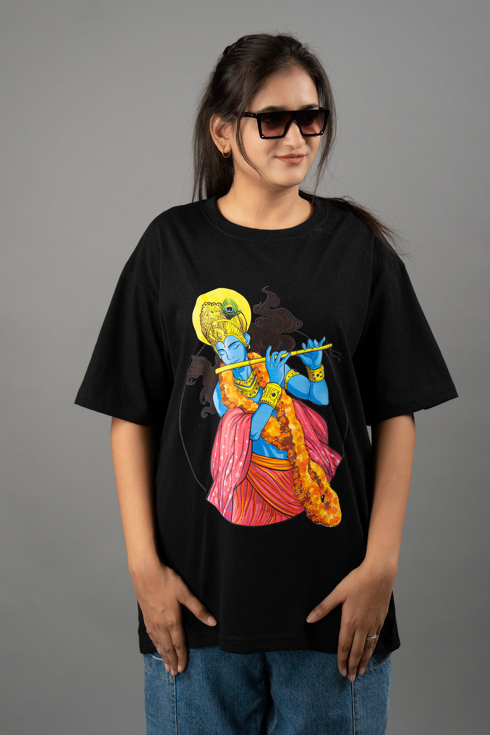 Krishna Tshirt: Divine apparel for spiritual devotees - Anime Devta