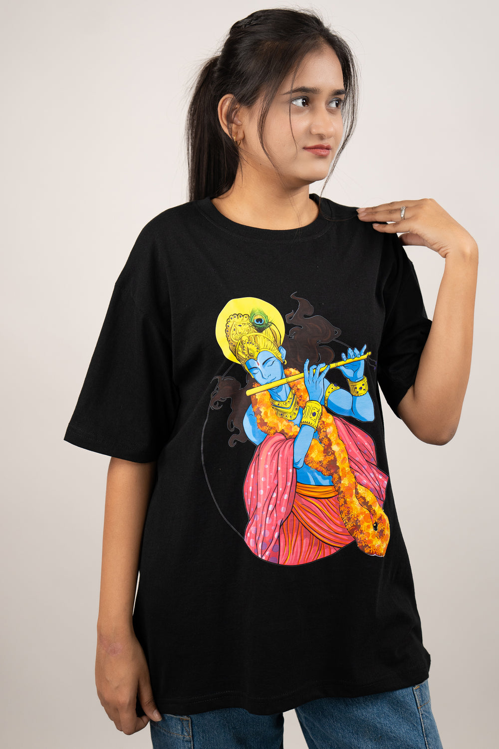 Krishna Tshirt: Divine apparel for spiritual devotees - Anime Devta